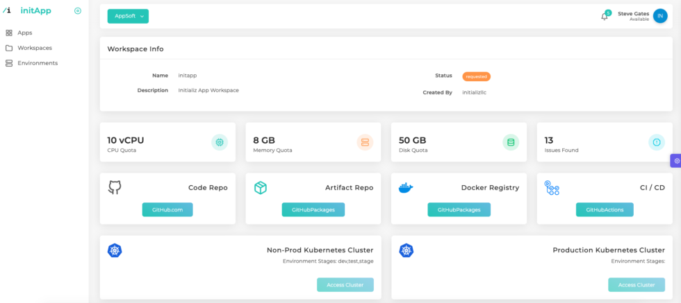 Initializ | Initializ your Cloud & Apps