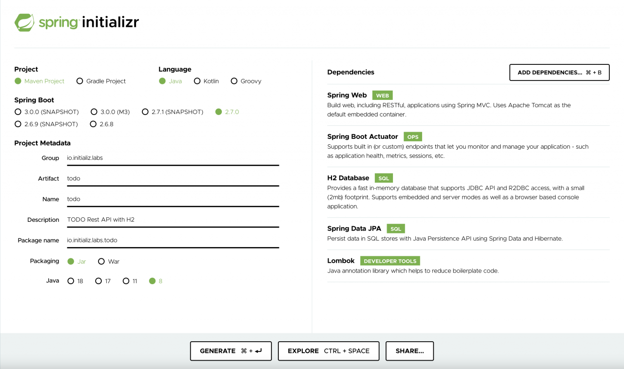 Create CRUD REST API with H2 Database and JPA with Spring Boot in under 15 min | Initializ